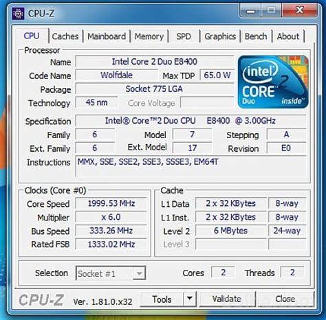Intel Core Duo Processor E