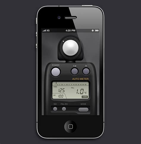 Light Meter App Gui Design On Behance