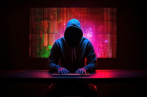 Premium Ai Image A Person In A Hoodie Is Typing On A Keyboard