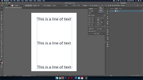 Vertical Text Alignment Adobe Illustrator Tutorial Graphic Design