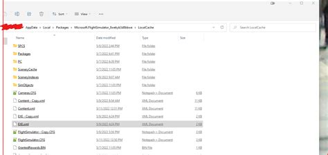 missing exe xml file user interface and activities microsoft flight