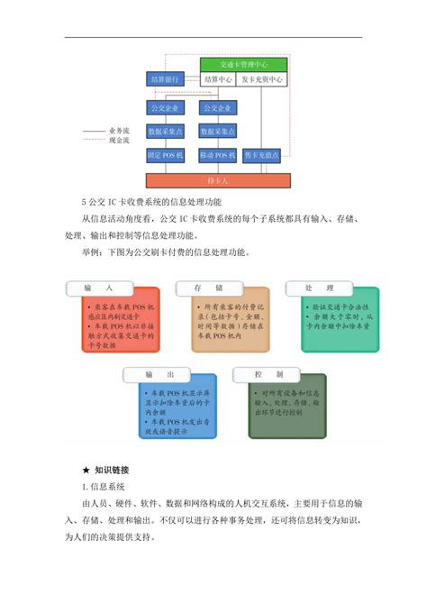 第一单元项目二“走进”公交ic卡收费系统——初识信息系统 教案 2021—2022学年沪科版（2019）高中信息技术必修2 21世纪教育网 二一教育