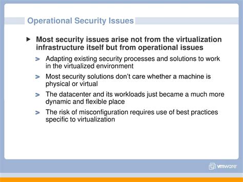 PPT VMware Security Architecture And Best Practices PowerPoint Presentation ID