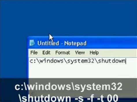 มานะจัง create the shutdown bat file