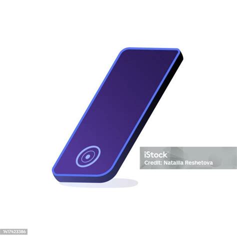 스마트폰 3d 아이콘입니다 흰색 배경에 고립 된 세련된 스마트 폰 디지털 모바일 기술 벡터 일러스트레이션 3차원 형태에 대한