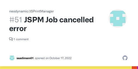 JSPM Job Cancelled Error Issue Neodynamic JSPrintManager GitHub
