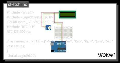 Jam Digital Mayang Wokwi Esp32 Stm32 Arduino Simulator