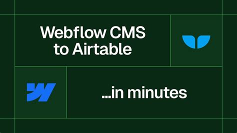 How To Sync Webflow And Airtable With Whalesync Youtube