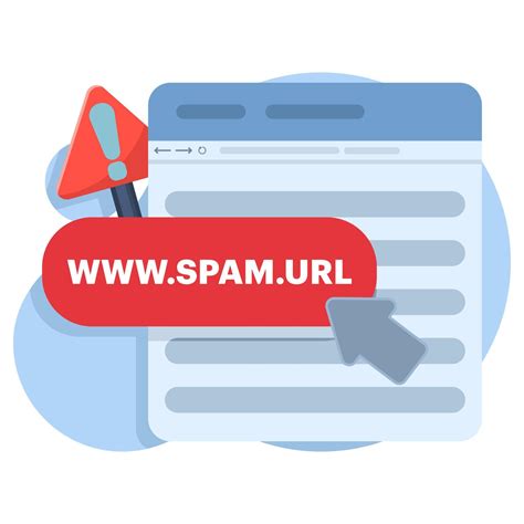 concept concept do not click on spam urls suspicious and dangerous