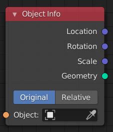 Object Info Blender Manual