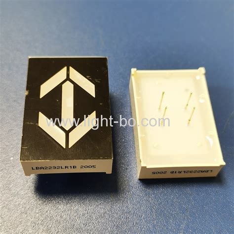 Ultra Bright Red 1inch Dual Arrow Led Display Common Anode For Elevator