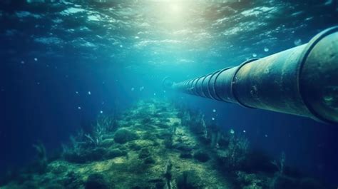 Premium Photo Close Up Of Oil Pipeline Underwater Underwater Pipeline For Gas Or Oil Transport