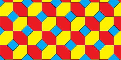 Tessellation Of Squares And Equilateral Hexagons