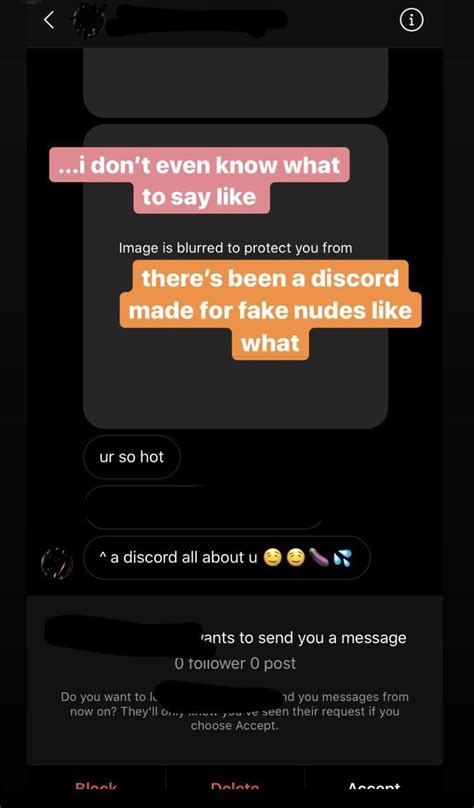 Someone I Follow On Instagram Got Pmd A Discord With Fake Nudes Of Them R Creepypms
