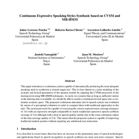 Continuous Expressive Speaking Styles Synthesis Based On Cvsm And Mr