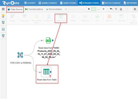 comparing csv file with rdbms table rightdata