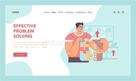 Effective Problem Solving Concept Flat Stock Illustration Illustration Of Connection