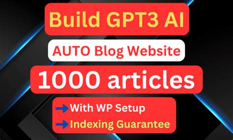 Build Ai Auto Blogging Wp Site On Any Niche With Articles By Gpt Chatgpt By Nayantech Fiverr