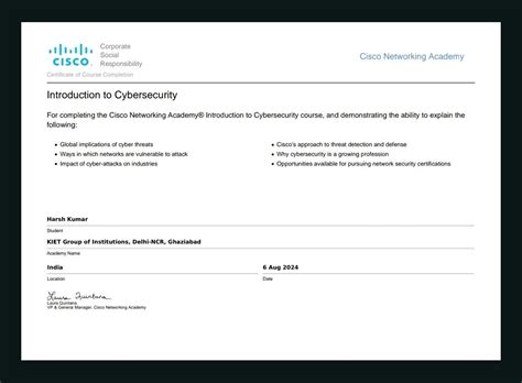harsh kumar on linkedin cybersecurity cisco learning professionaldevelopment techskills