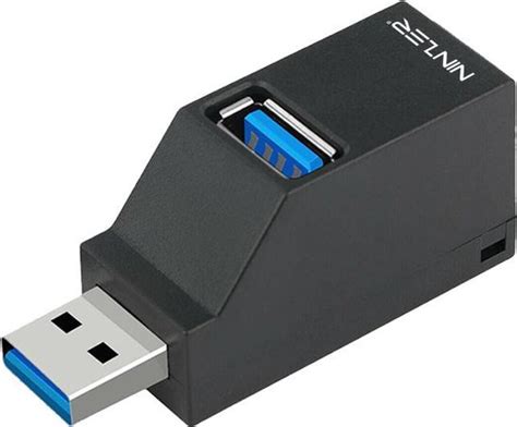 Ninzer Mini USB 3 0 En 2 0 HUB Adapter Met 3 USB Aansluitingen Zwart Bol Com