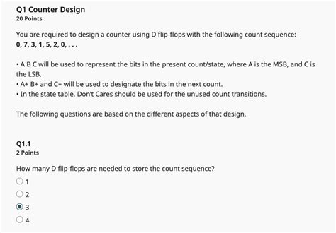 Solved Q Counter Design Points You Are Required To Chegg