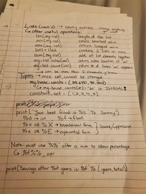 Wanted To Share My Handwriting From My Python Programming Notes I Took