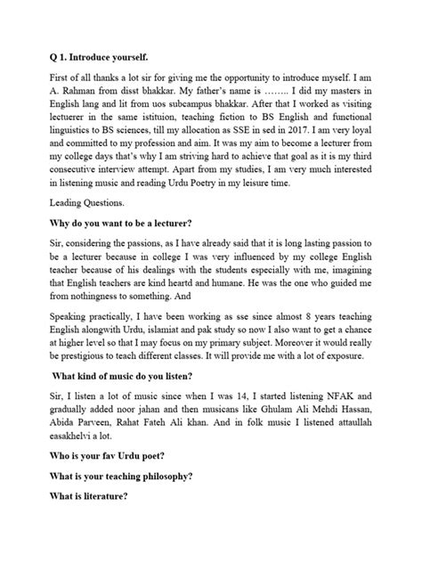 interview preparation pdf