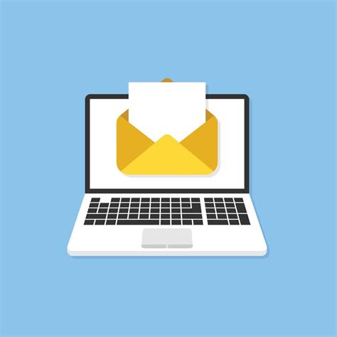Email Notification Icon In Flat Style New Mail Vector Illustration On