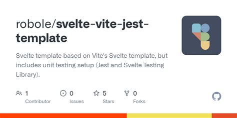 GitHub Robole Svelte Vite Jest Template Svelte Template Based On Vite S Svelte Template But