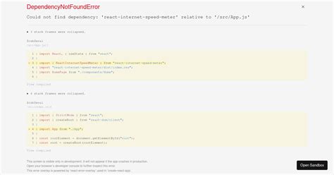React Internet Meter Examples CodeSandbox