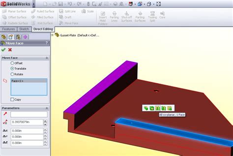 Whip Your Model Using Solidworks Direct Editing And Move Face Solidsmack