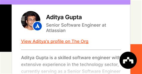 Aditya Gupta Senior Software Engineer At Atlassian The Org