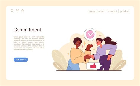 Bond Of Commitment Illustration Flat Illustration 44865278 Vector Art At Vecteezy