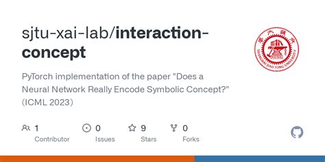Github Sjtu Xai Labinteraction Concept Pytorch Implementation Of