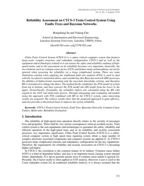 pdf reliability assessment on ctcs 3 train control system using