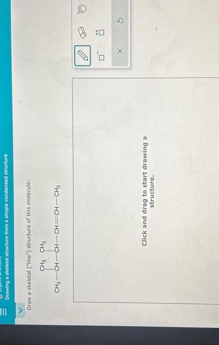 Solved Draw A Skeletal Line Structure Of This Molecule