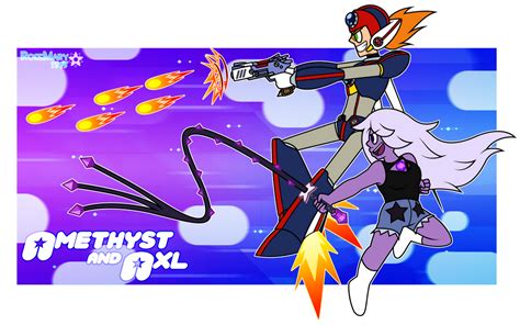 SU and MMX: Amethyst and Axl by RoseMary1315 on DeviantArt