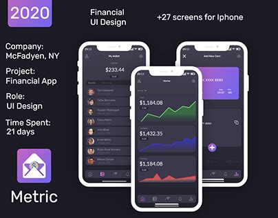 Metric Ui Projects Photos Videos Logos Illustrations And Branding Behance