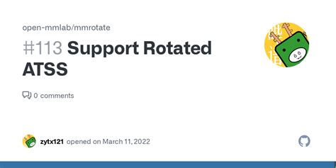 support rotated atss · issue 113 · open mmlab mmrotate · github