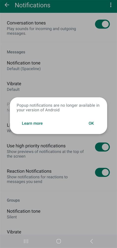 After Android Update I Dont Receive Message Notifications Anymore R