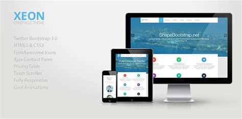 xeon best onepage site template fastcode space