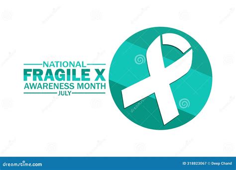 Fragile X Awareness Month July Vector Banner Poster 280579540
