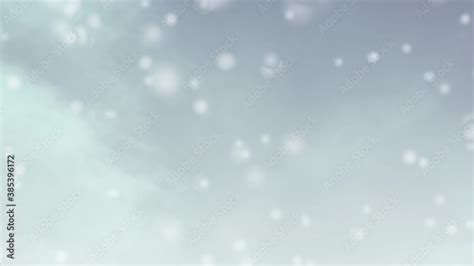 Intro Animation Loop Background With Snow Falling For Opening Logo