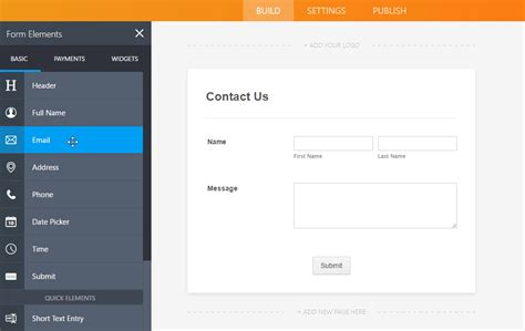 How To Position Fields In JotForm