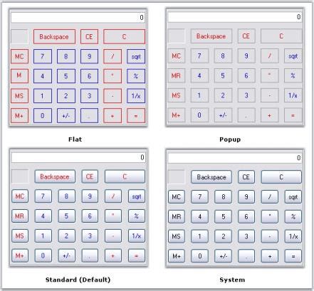 Style Settings In Windows Forms Calculator Control Syncfusion