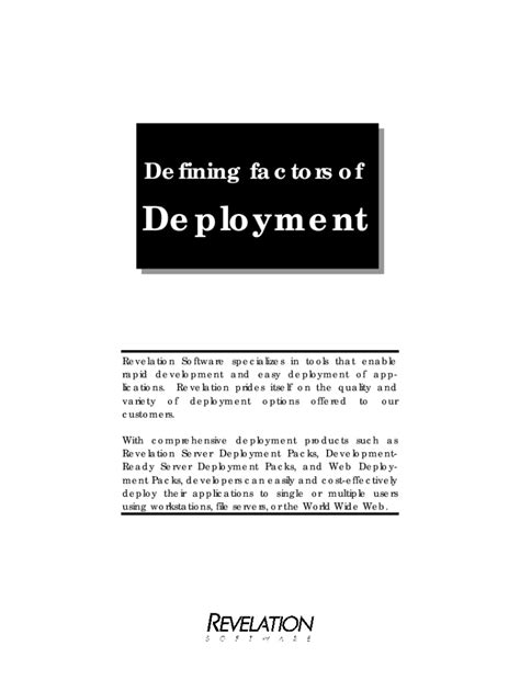 Fillable Online Defining Factors Of Deployment Fax Email Print Pdffiller