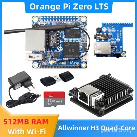 Orange Pi Zero LTS H Quad Core MB RAM WiFi Support PoE Android Ubuntu Debian Optional