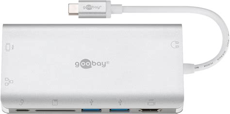 Adaptateur Multiport Goobay USB C Premium USB C HDMI X USB CR C RJ VGA