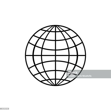 Globe Icon Design Template Vector Isolated Clipart Stock Illustration Download Image Now