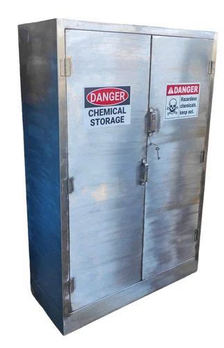Stainless Steel Solvent Storage Cabinet 3 Shelves At Rs 30000 In Chennai